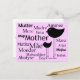 Mother in different languages postcard | Zazzle
