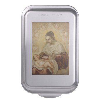 Mother Mary And Baby Jesus Cake Pan | Zazzle