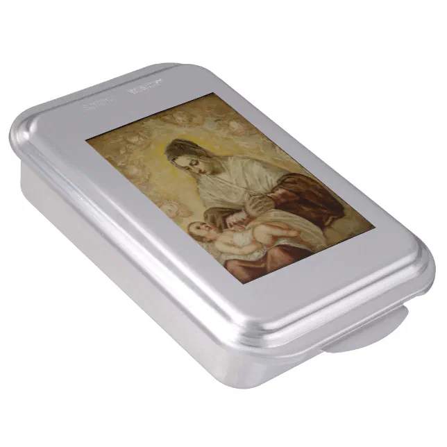 Mother Mary And Baby Jesus Cake Pan | Zazzle