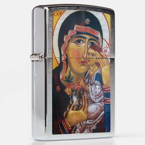 Mother Mary And Jesus Art Zippo Lighter | Zazzle
