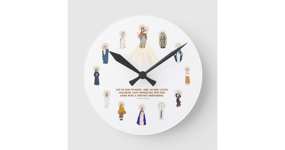 Mother Mary Clock | Zazzle