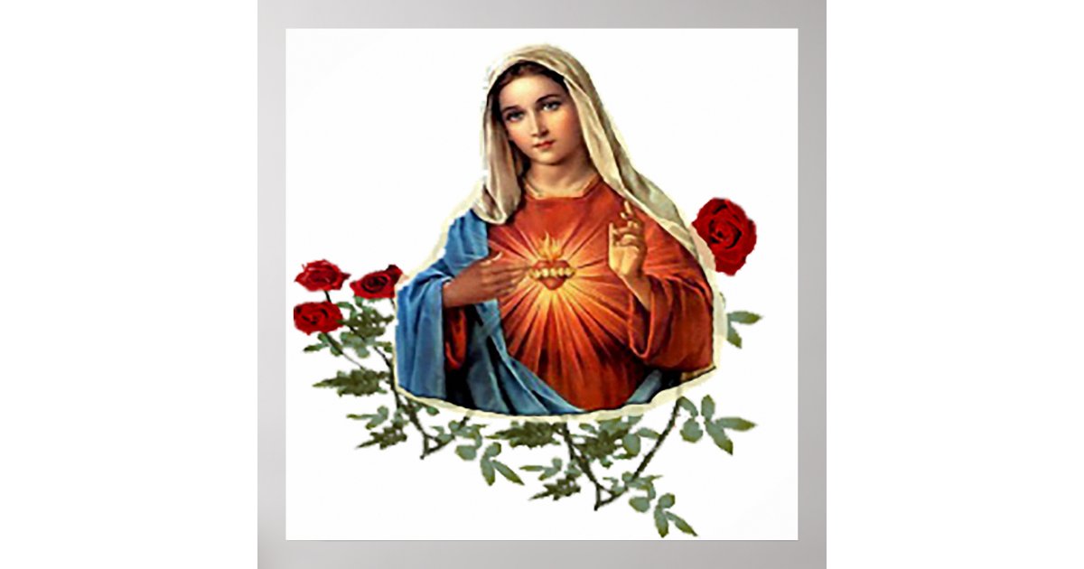 Mother Mary designs Poster | Zazzle