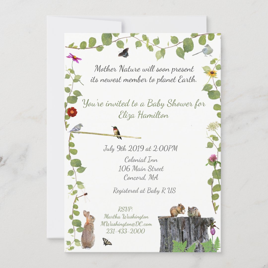 Mother Nature Calls: Baby Shower Invitation | Zazzle