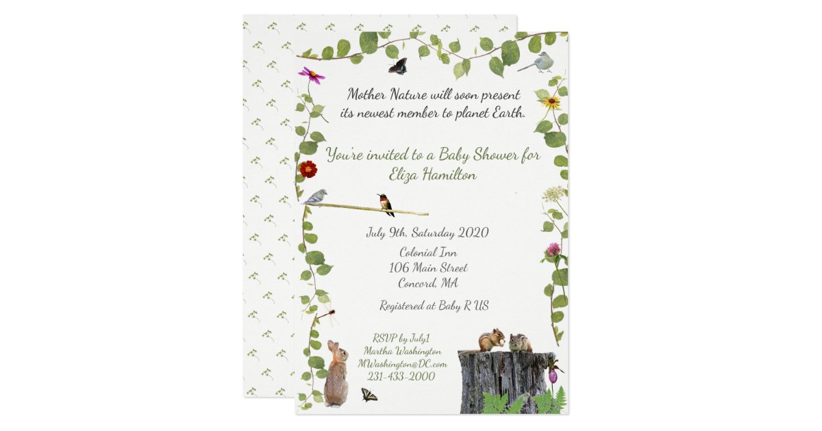 Mother Nature Calls: Baby Shower Invitation | Zazzle.com