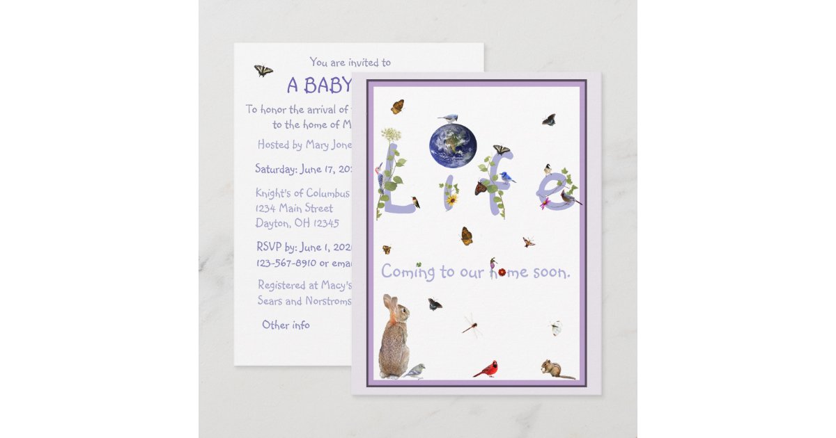 Mother Nature Calls: Baby Shower Invitation | Zazzle