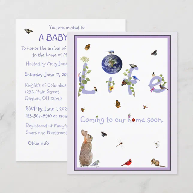 Mother Nature Calls: Baby Shower Invitation | Zazzle