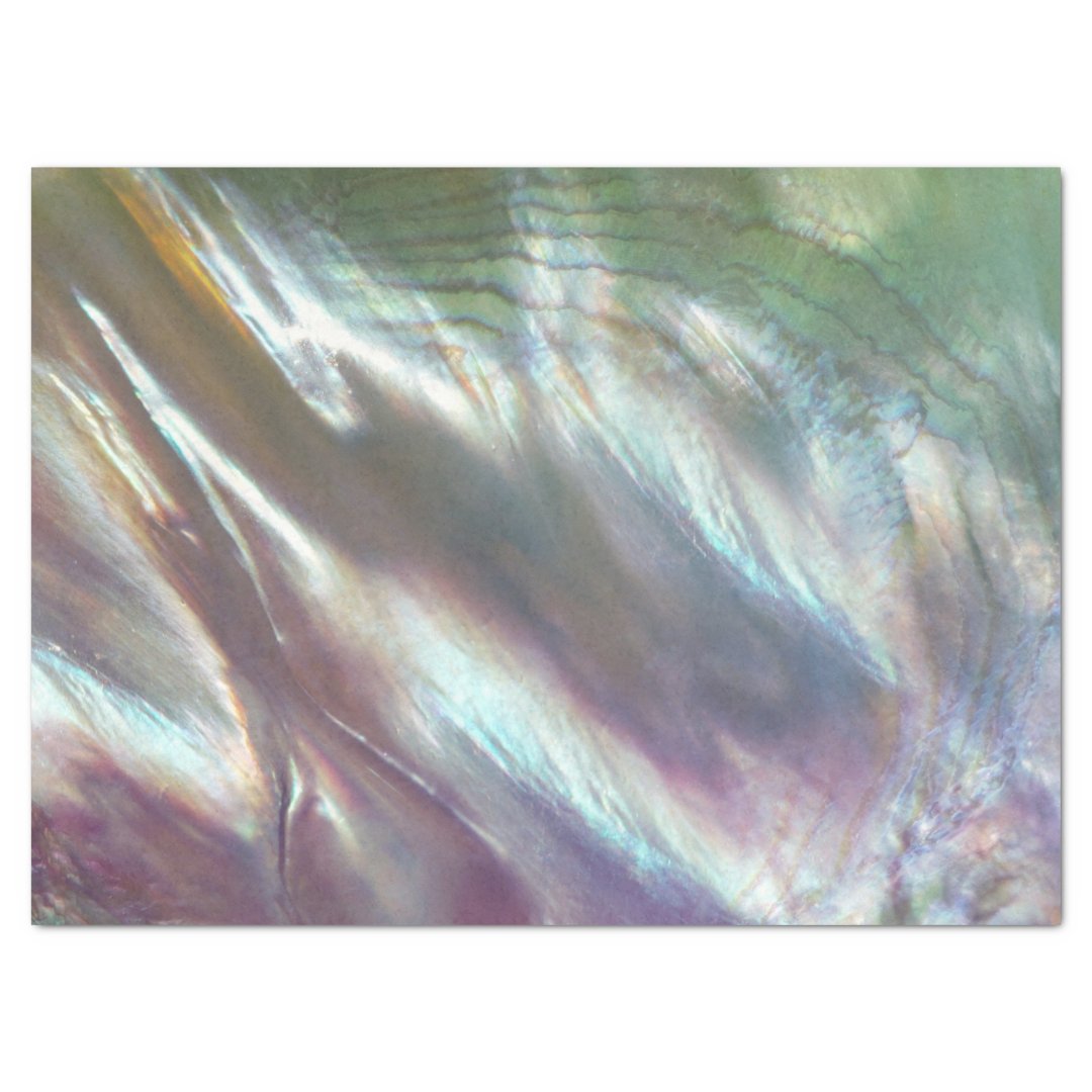 Mother of Pearl Texture Luxury Iridescent Elegant Tissue Paper | Zazzle