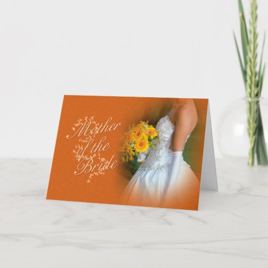 Mother of the bride Congratulations card with brid | Zazzle.com