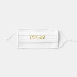 Mother Of The Bride Faux Gold Face Mask | Zazzle