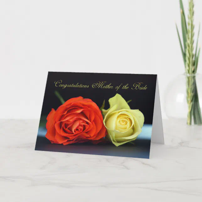Mother Of The Bride Greeting Card - Congratulation | Zazzle