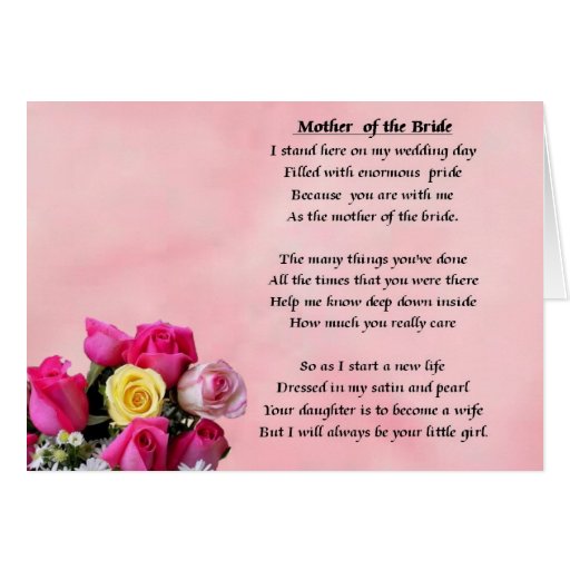 Mother Of The Bride Cards, Mother Of The Bride Card Templates, Postage ...