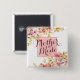 Mother of the Bride Watercolor Wedding Pin Button | Zazzle
