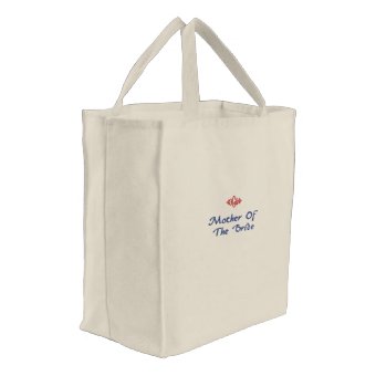 Mother Of The Bride Wedding Embroidered Bag | Zazzle