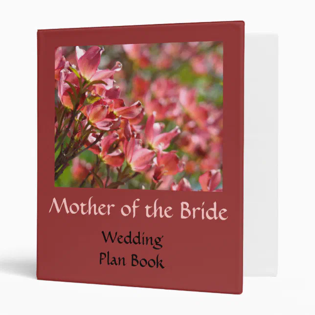 Mother of the Bride Wedding Plan Book binder Flora | Zazzle