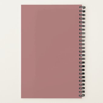 Mother of the Groom Custom Wedding Dusty Rose Notebook | Zazzle