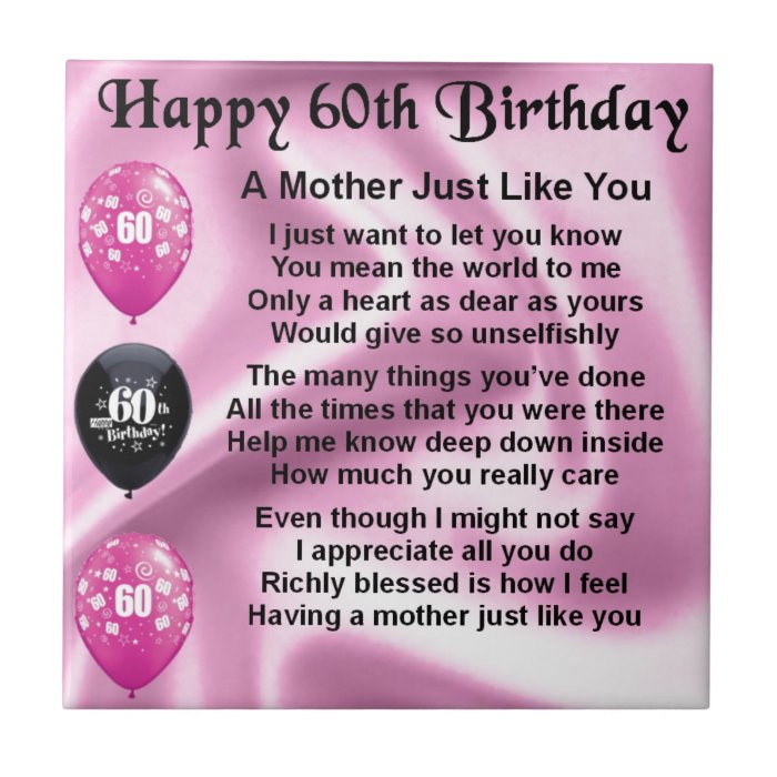 Speech For My Mother On Her 60th Birthday Soalandeal