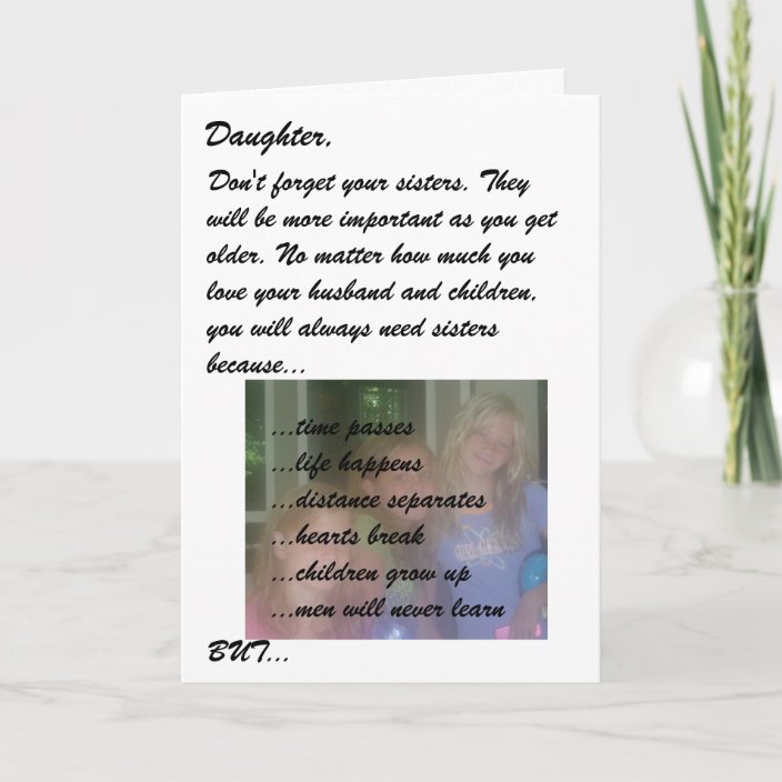 Mother to Daughter Thank You Card | Zazzle.com