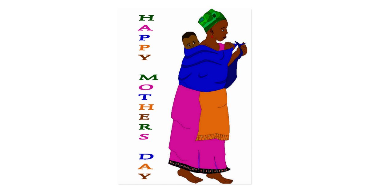 Mother's Day African Postcard | Zazzle.com