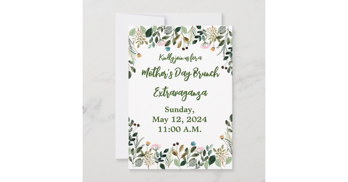 Mother's Day Brunch Extravaganza invitation | Zazzle