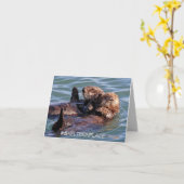 Mother's Day card featuring sea otter family | Zazzle