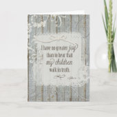 Mother's Day-Children Walk in Truth - 3 John 1:4 Card | Zazzle