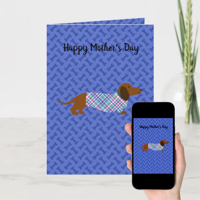 Mother's Day Dachshund Card | Zazzle