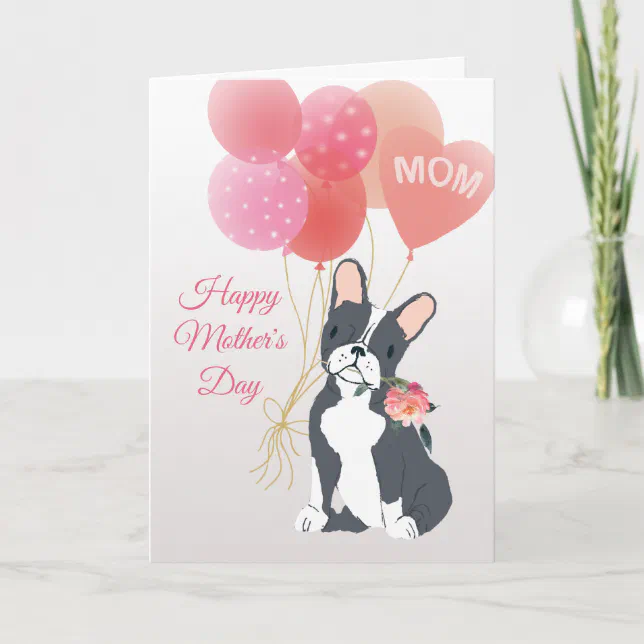 Mother's Day Love from your French Bulldog Dog Card | Zazzle