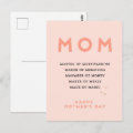 Mothers Day MOM acronym cute funny Card | Zazzle