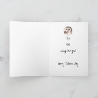 Mother's Day Owl Always Love You, Cute Owl Humor Card | Zazzle