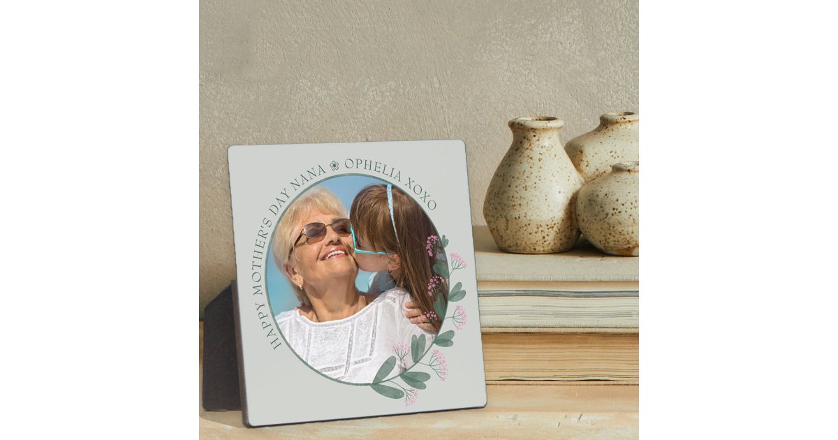 Mother's Day Photo Pink Wildflower Picture Frame | Zazzle