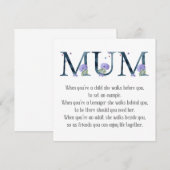 Mother's Day Poem Note Card | Zazzle
