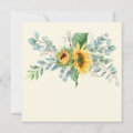 Mother's Day Rustic Sunflower Eucalyptus Greenery Card | Zazzle