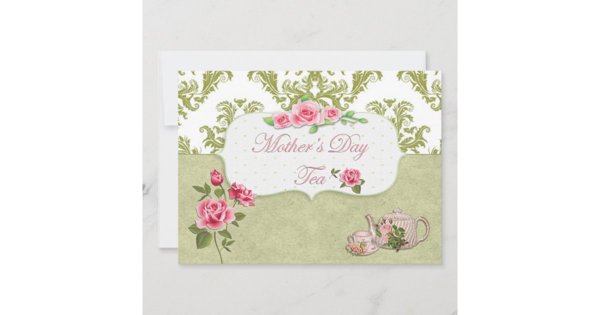Mother's Day Tea Invitation | Zazzle