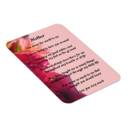 Mothers Poem Magnet | Zazzle