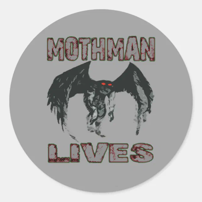 MOTHMAN LIVES STICKER | Zazzle