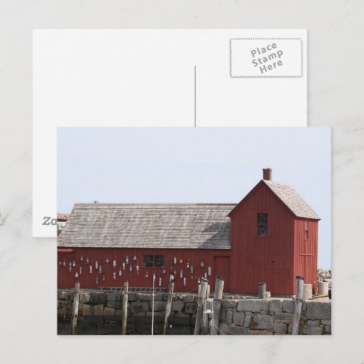 Motif Number 1 - Red Lobster Shack - Rockport, MA Postcard | Zazzle