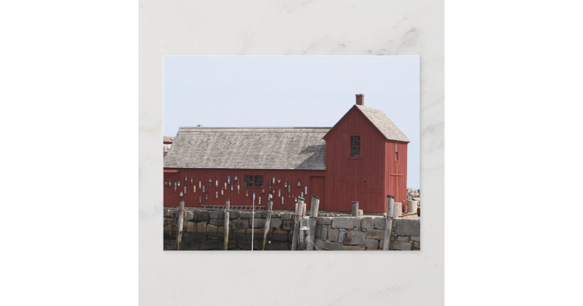 Motif Number 1 - Red Lobster Shack - Rockport, MA Postcard | Zazzle