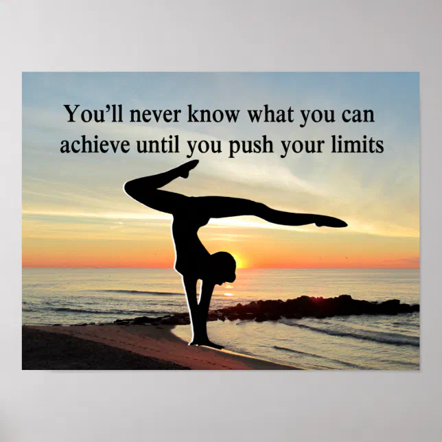 MOTIVATING GYMNAST POSTER | Zazzle