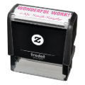 Motivating "WONDERFUL WORK!" Teacher Rubber Stamp | Zazzle