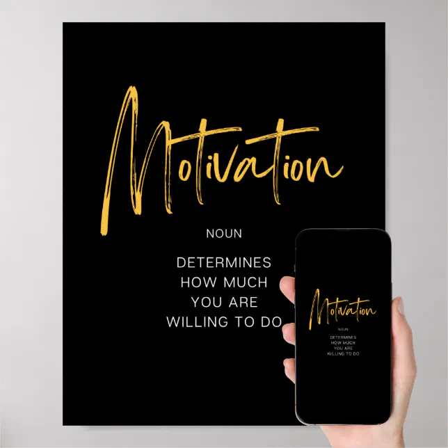 Motivation Inspiring Quote Poster | Zazzle