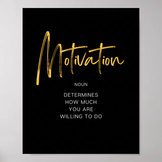 Motivation Inspiring Quote Poster | Zazzle