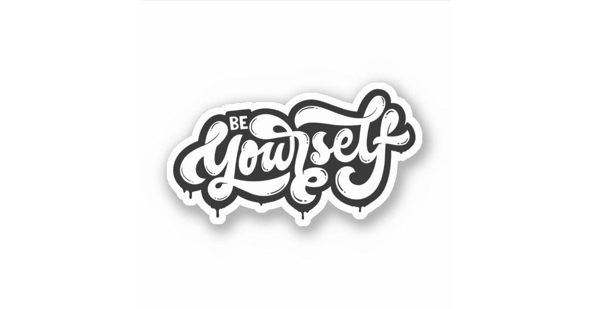 Motivation Lettering Quote Sticker | Zazzle