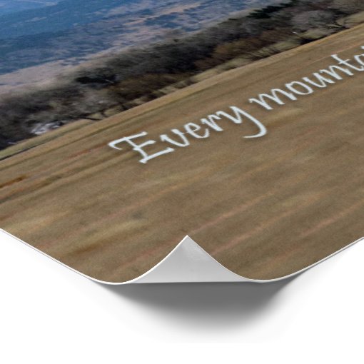 Motivation Mountain Poster | Zazzle