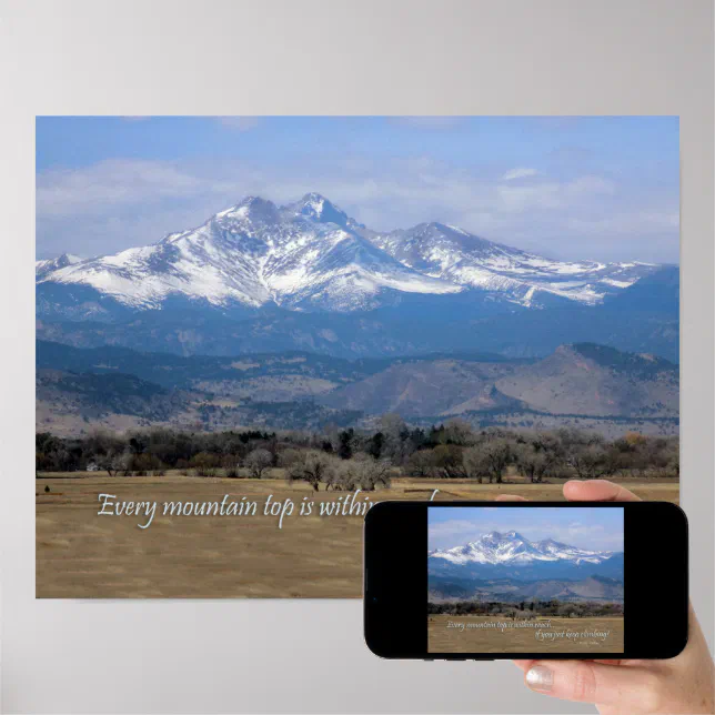 Motivation Mountain Poster | Zazzle