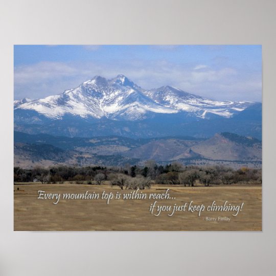 Motivation Mountain Poster | Zazzle.com