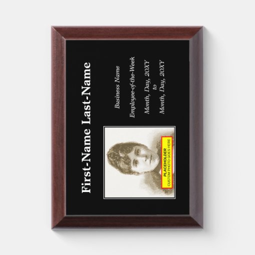 Motivational, Basic Team Member Recognition Award Plaque | Zazzle