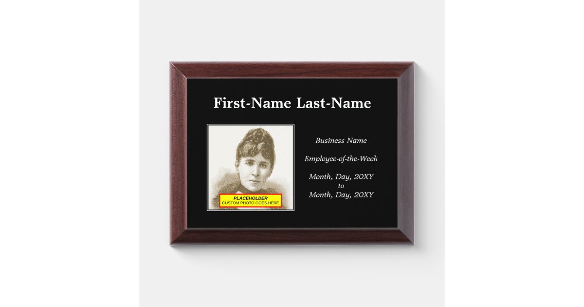 Motivational, Basic Team Member Recognition Award Plaque | Zazzle
