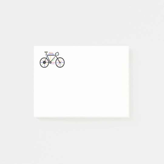 Motivational Bike, Bicycle, Cycling, Sport, Hobby Post-it Notes ...