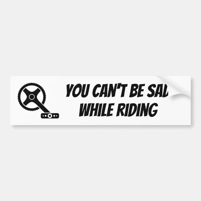 Motivational Bike, Bicycle Motorcycle Quote Bumper Sticker | Zazzle