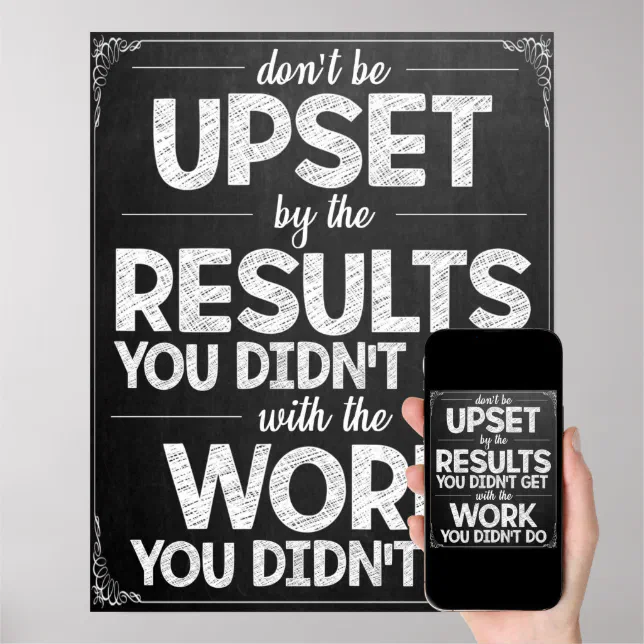 Motivational Black and White Classroom Poster | Zazzle